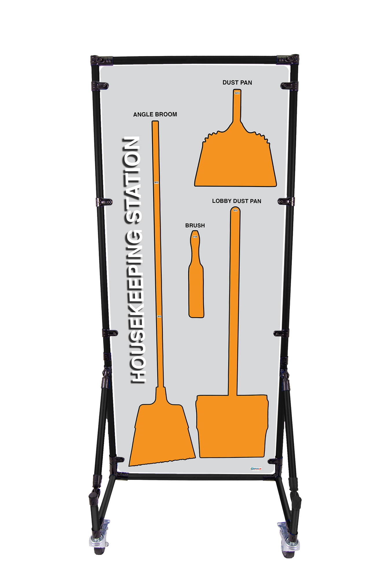 5S Housekeeping Shadow Board Cleaning Station - Free Shipping