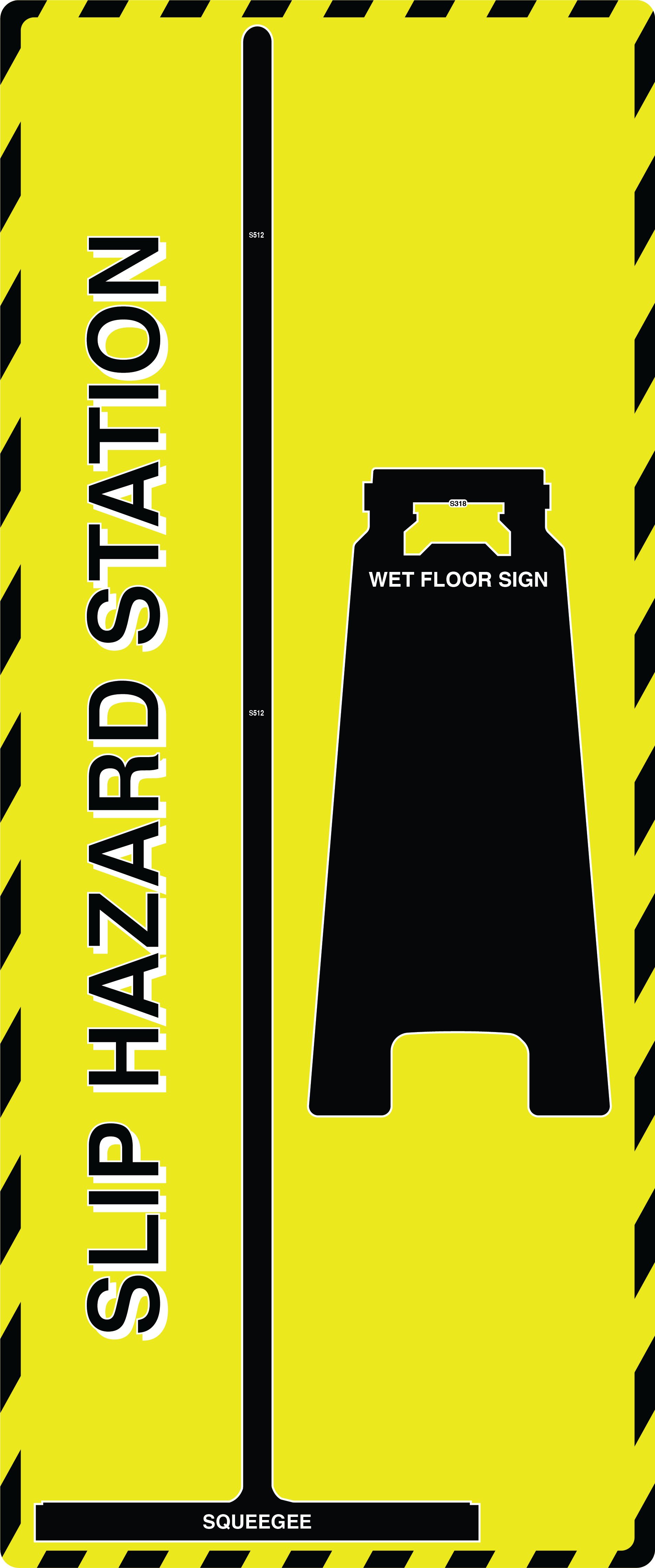Slip Hazard Station Shadow Board - 5S Supplies LLC