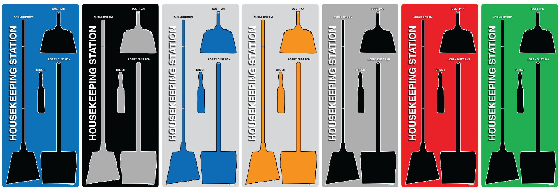 5S Housekeeping Shadow Board Cleaning Station - Free Shipping