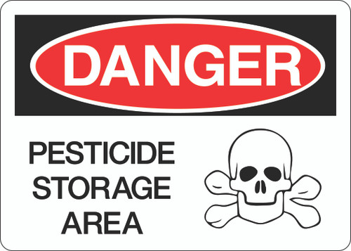 Danger Sign - Pesticide Storage Area - 5S Supplies LLC