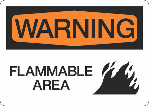 Warning - Flammable Area - 5S Supplies LLC