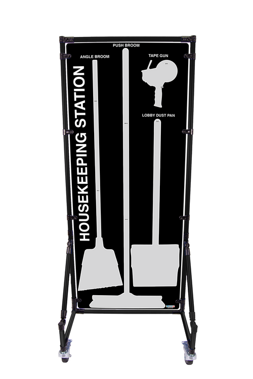 5S Housekeeping Shadow Board Cleaning Station - Free Shipping