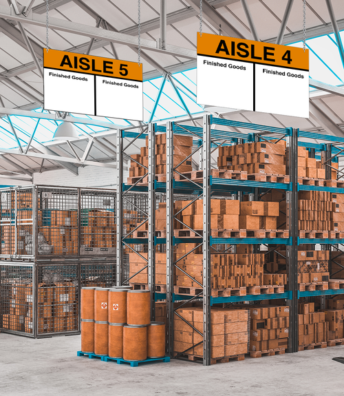 Custom Printed Warehouse Hanging Signs