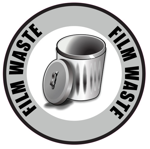 Film Waste Floor Sign - 5S Supplies LLC