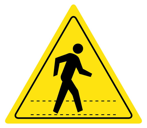 Pedestrian Crossing Floor Sign - 5S Supplies LLC