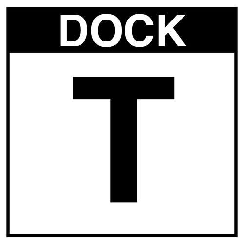 Loading Dock Sign - Dock T - 5S Supplies LLC