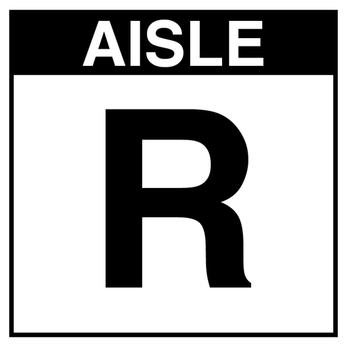 Warehouse Aisle Sign - Aisle R - 5S Supplies LLC