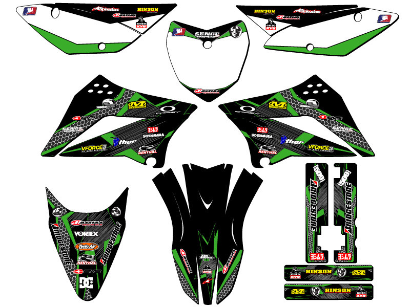 KAWASAKI DIRT BIKE GRAPHICS KITS | SENGE GRAPHICS
