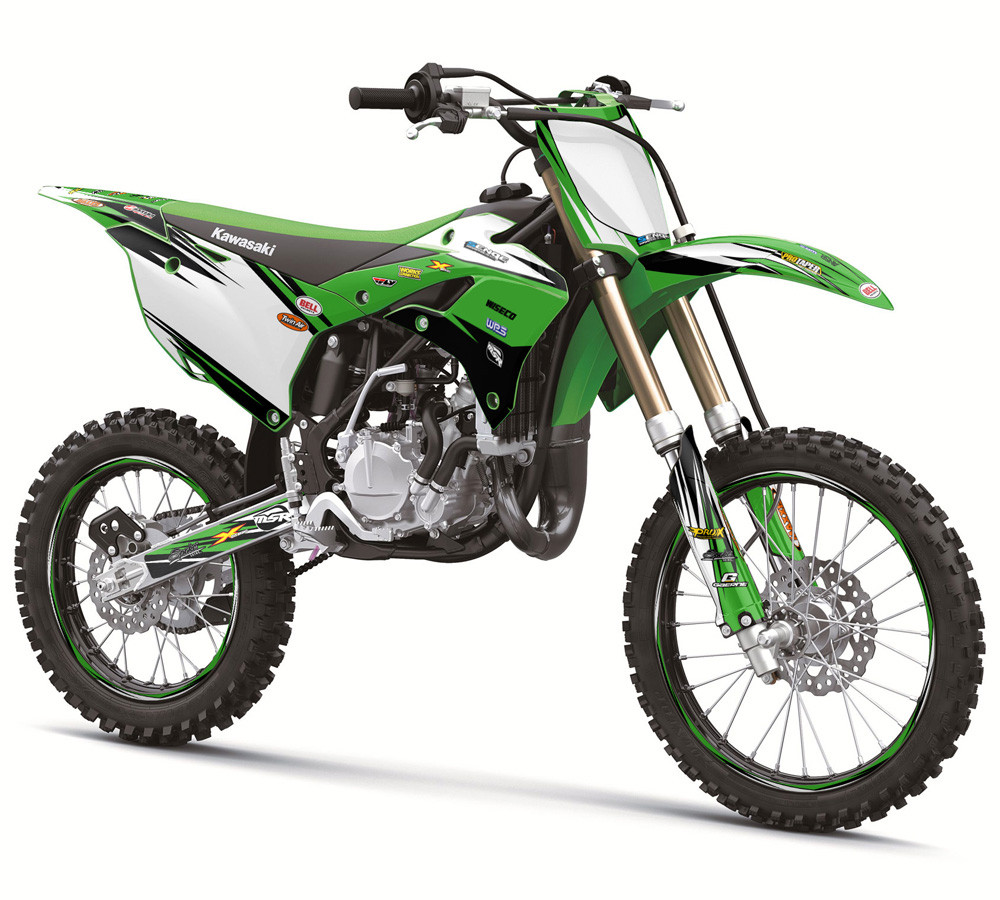 Kawasaki KX 85 Dirt Bike Graphics Kit - VELOCITY | SENGE GRAPHICS INC