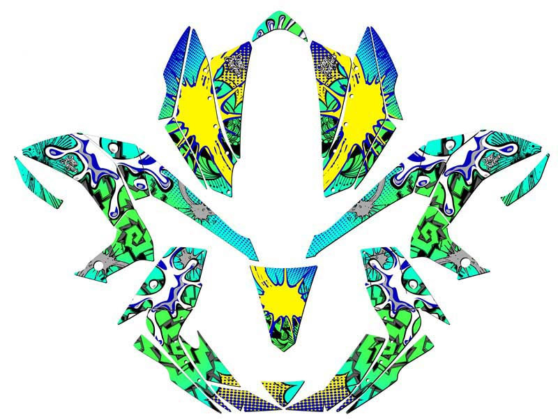 Custom Made Kawasaki ATV Graphic Kits, Order Now | Senge Graphics