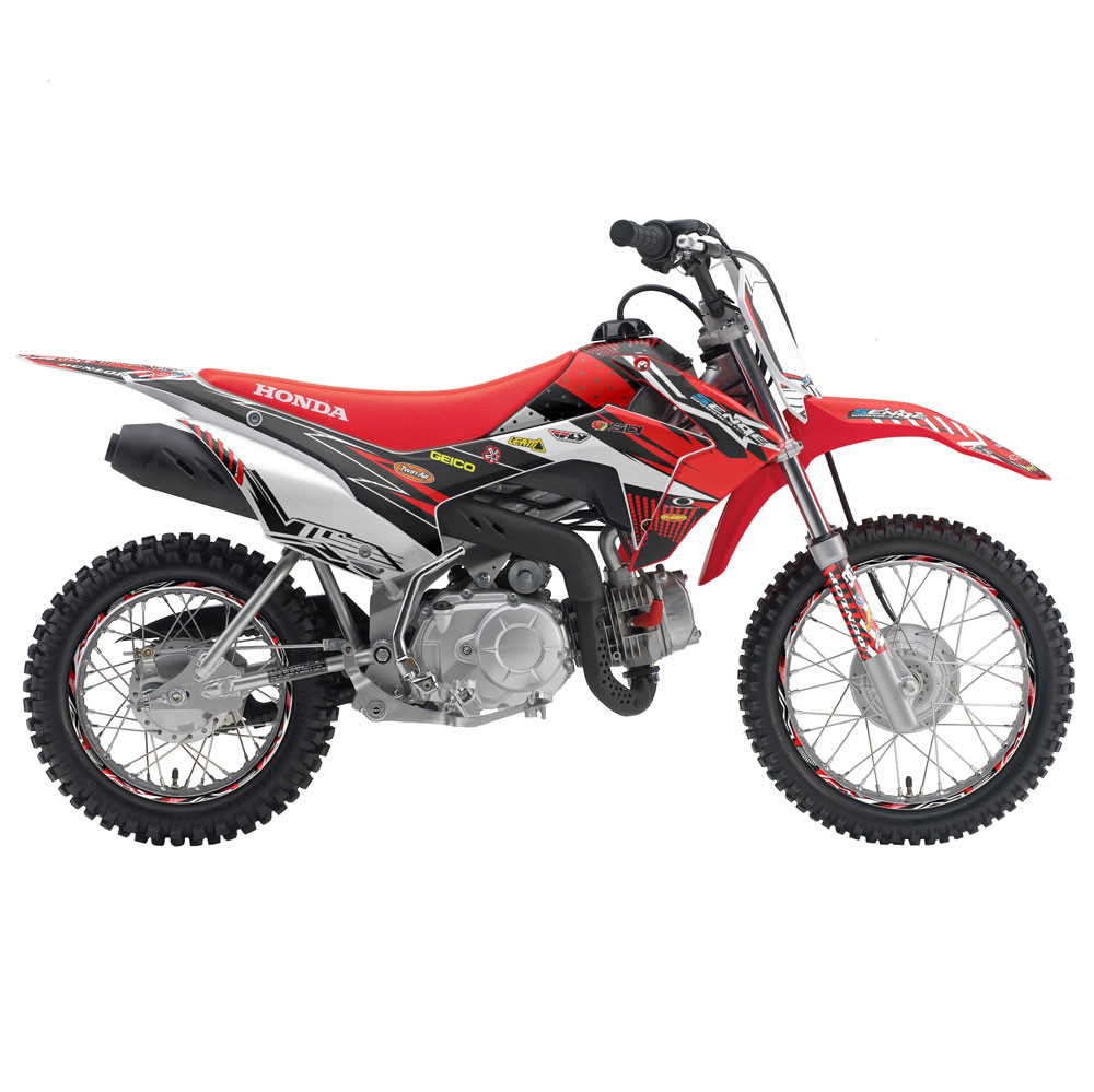 Honda CRF 110 Dirt Bike Graphics Kit - MAYHEM | SENGE GRAPHICS INC