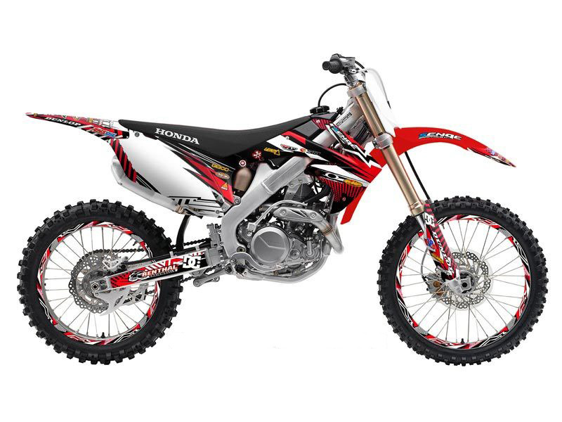 Cr 85 Rebel Flag Graphics Graphics Kit For 'Ripper' Wrap For Yamaha