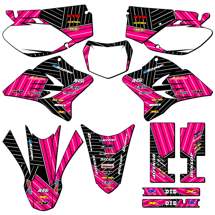 Yamaha TTR 230 Dirt Bike Graphics Kit - RACE SERIES | SENGE GRAPHICS INC