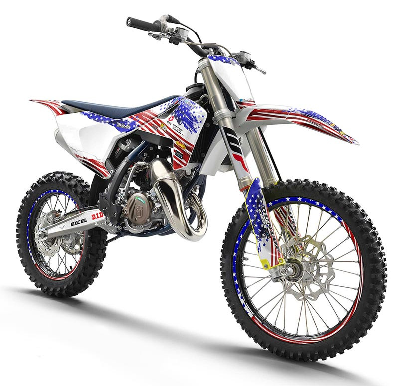 Husqvarna TC 85 Dirt Bike Graphics Kit - MERICA | SENGE GRAPHICS INC