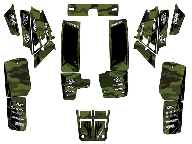 Yamaha BANSHEE 350 ATV Graphics Kit - APACHE | SENGE GRAPHICS INC