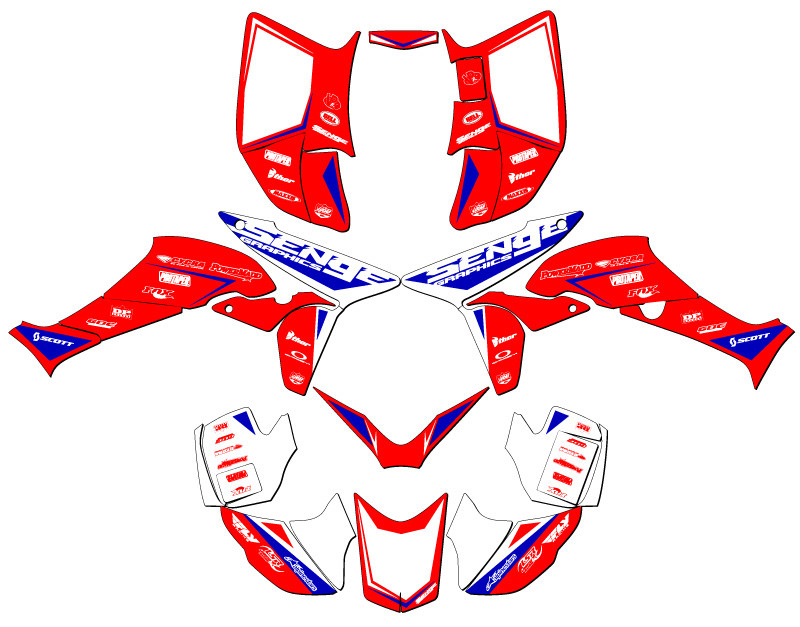 Honda TRX 450R ATV Graphics Kit - BINARY | SENGE GRAPHICS INC