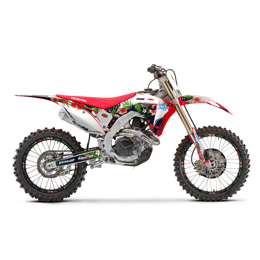 Honda CR 125R Dirt Bike Graphics Kit - TROPIC | SENGE GRAPHICS INC
