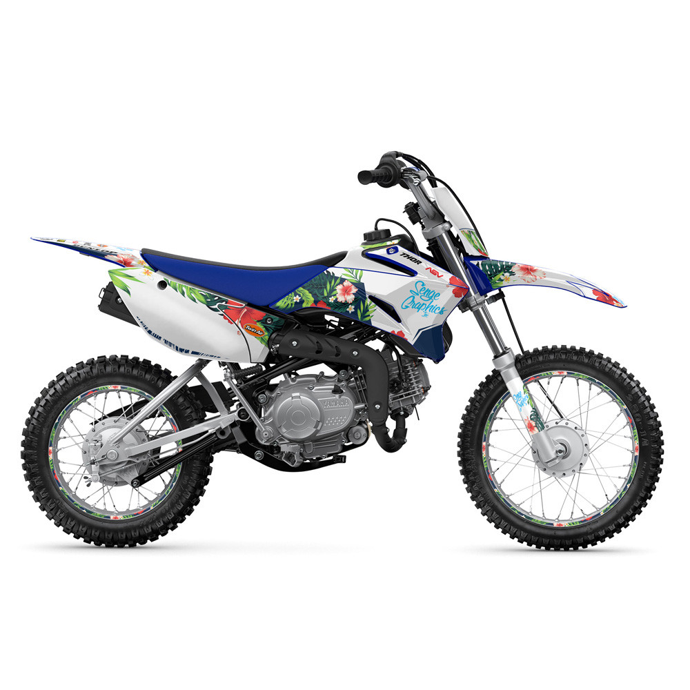 Yamaha TTR 110 Dirt Bike Graphics Kit - TROPIC BLUE | SENGE GRAPHICS INC