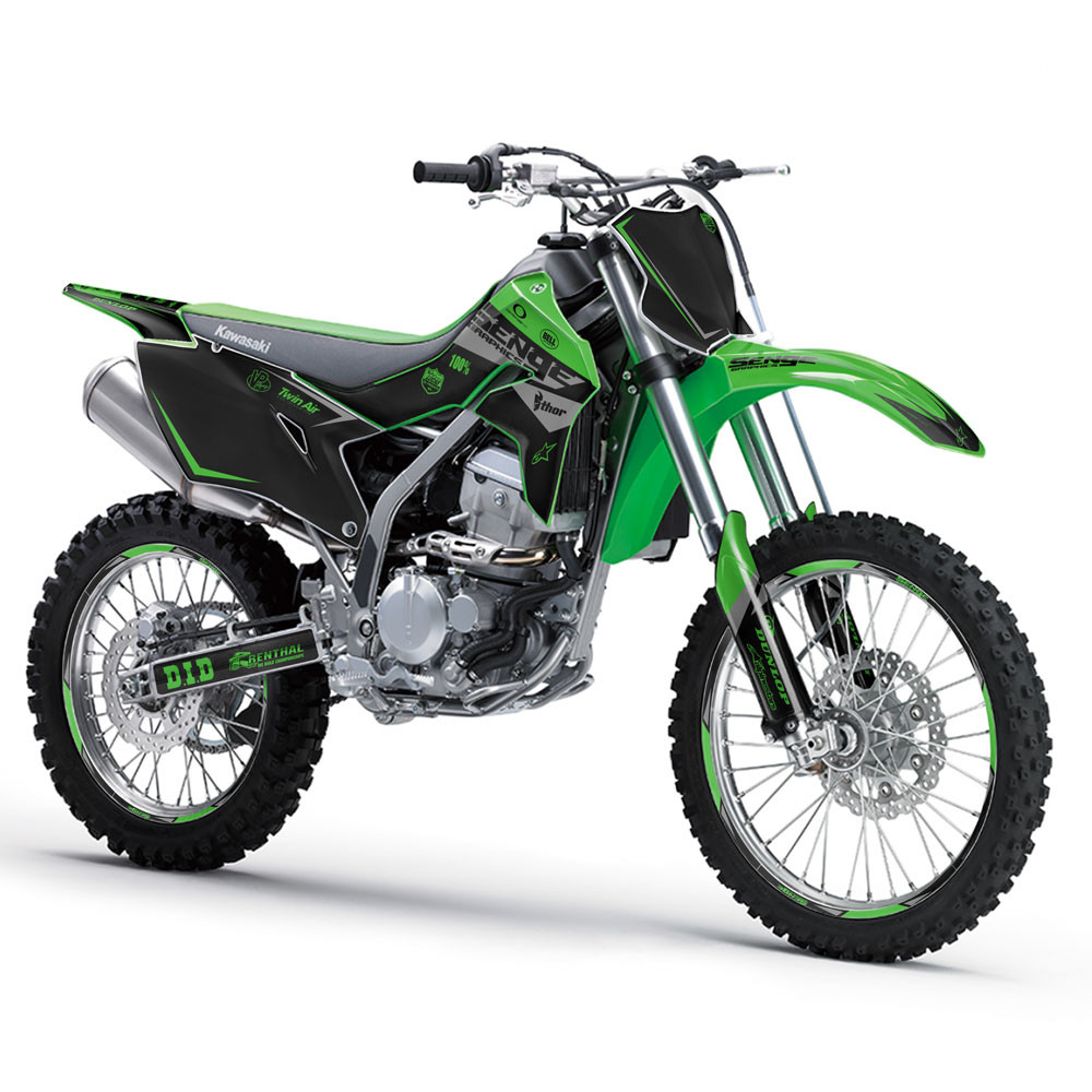 Kawasaki KLX 300R Dirt Bike Graphics Kit - BINARY | SENGE GRAPHICS INC