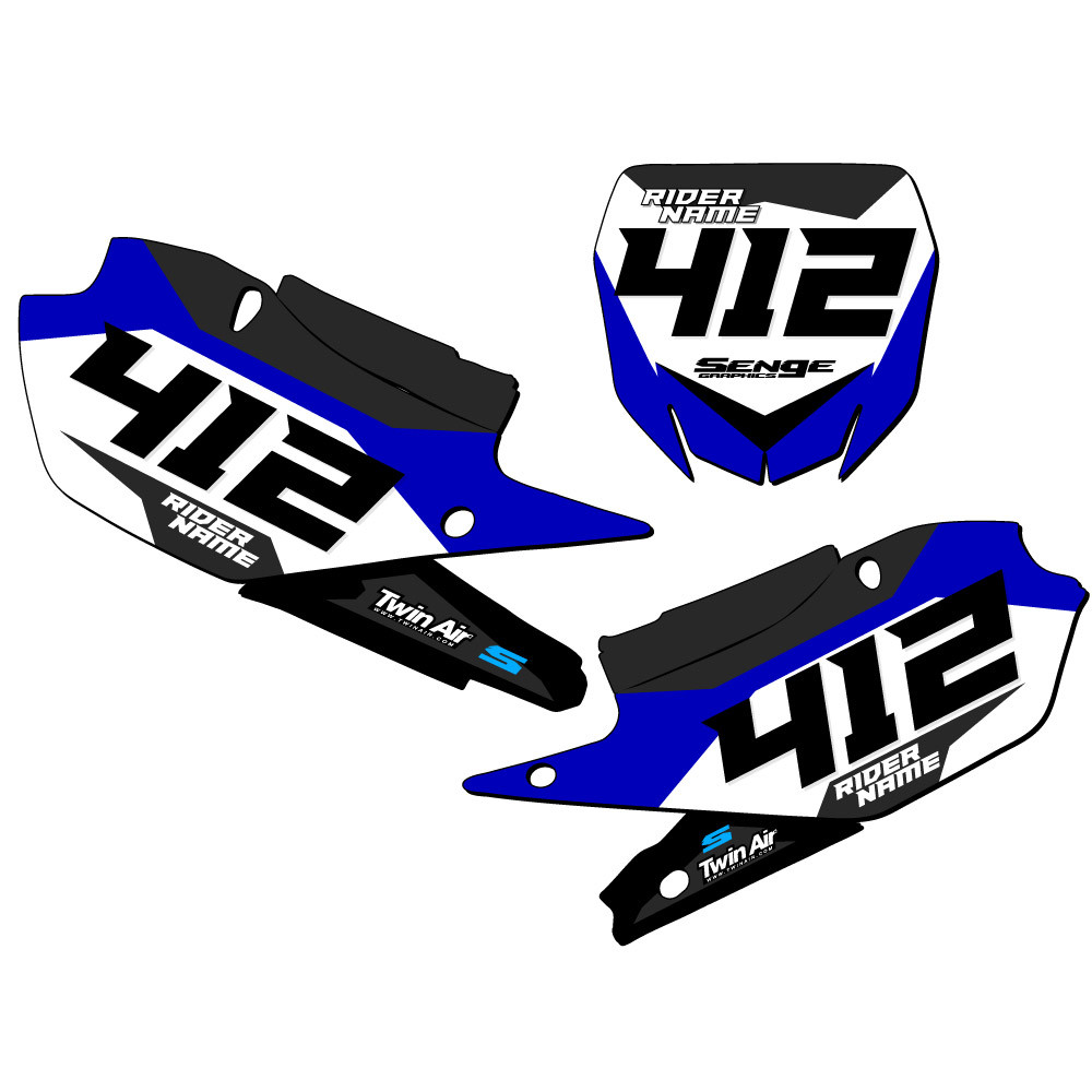 Yamaha YZ 450FX Dirt Bike Number Plate Graphics - SG63 | SENGE GRAPHICS INC