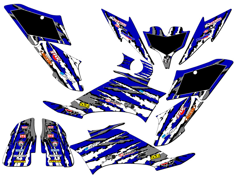 Custom Made Yamaha Raptor 250 ATV Graphic Kits, Order Now | Senge Graphics