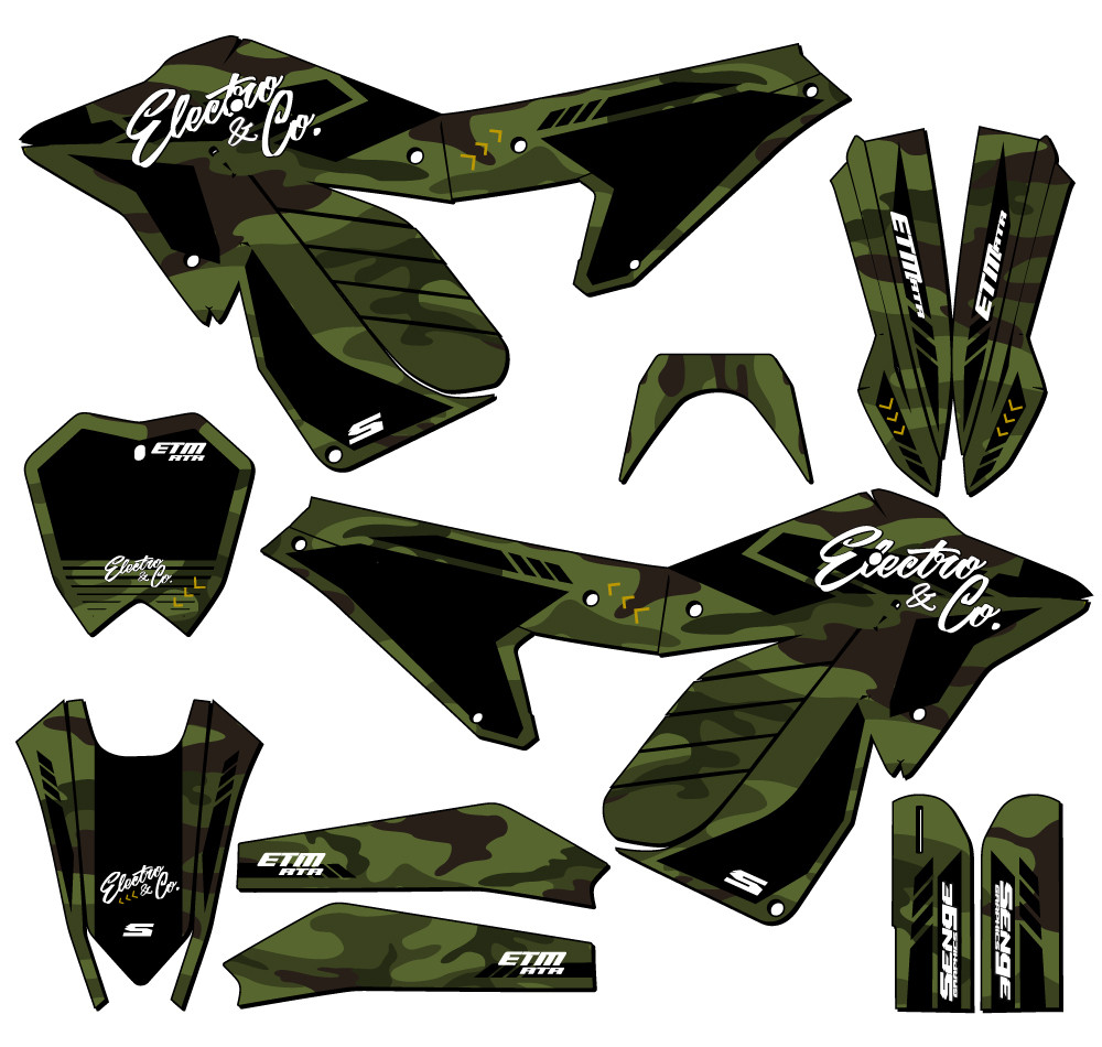 Custom Dirt Bike Graphic Kits For Electro & Co ETM RTR | Order Now ...