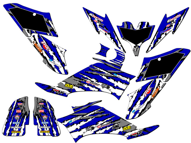 Custom Made Yamaha Raptor 250 ATV Graphic Kits, Order Now | Senge Graphics