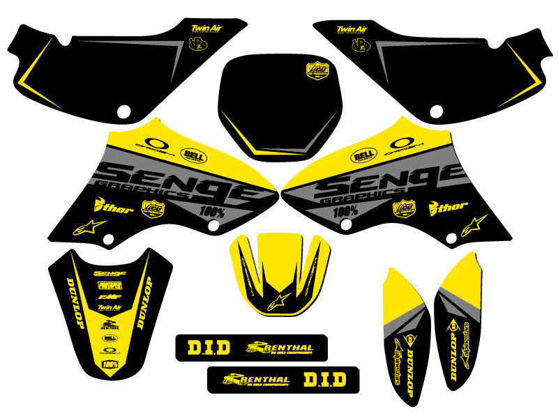SUZUKI DIRT BIKE GRAPHICS KITS | SENGE GRAPHICS
