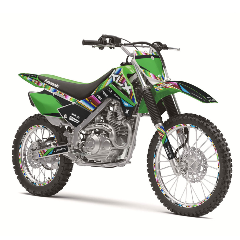 Kawasaki KLX 140R/RL Dirt Bike Graphics Kit - SERAPE | SENGE GRAPHICS INC