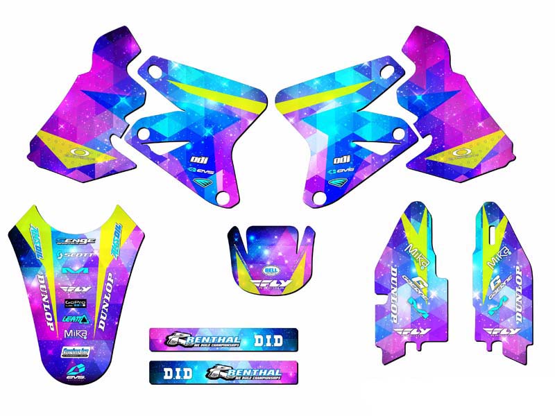 2000-2004 DRZ 400 SPACE KADET Galaxy Senge Graphics Kit Compatible with ...