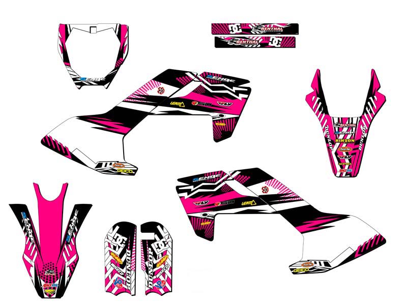 2017-2019 TC 50 MAYHEM Pink Senge Graphics Kit Compatible with ...
