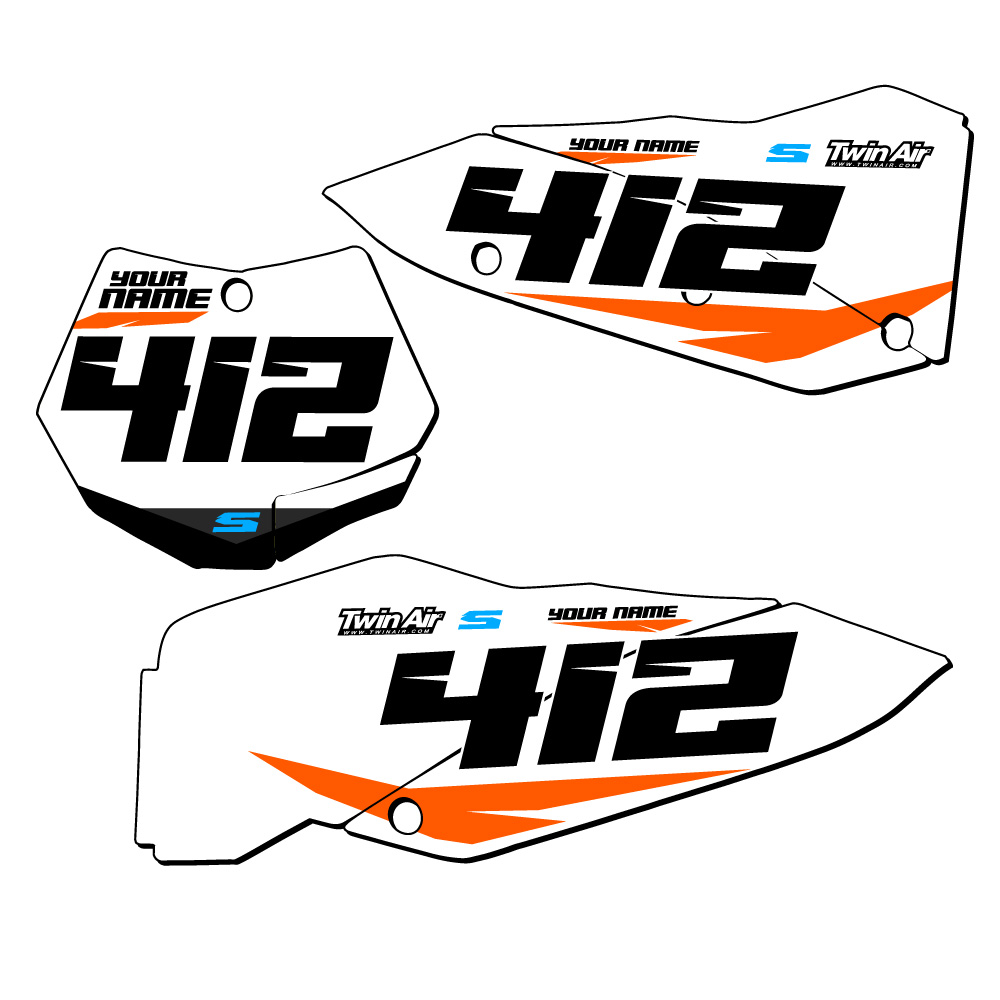SXF SG64 Custom MX Number Plates Senge Graphics Kit Compatible with KTM ...