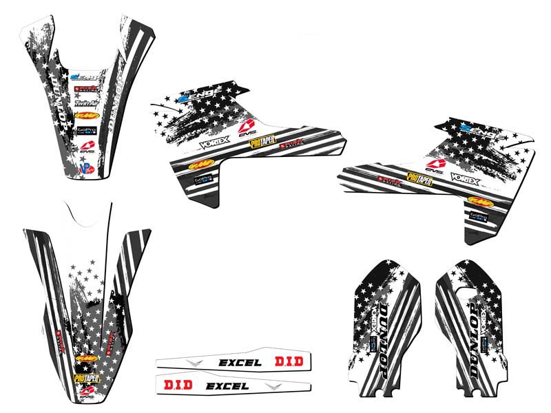 2018-2023 TC 85 MERICA Grey Senge Graphics Kit Compatible with ...