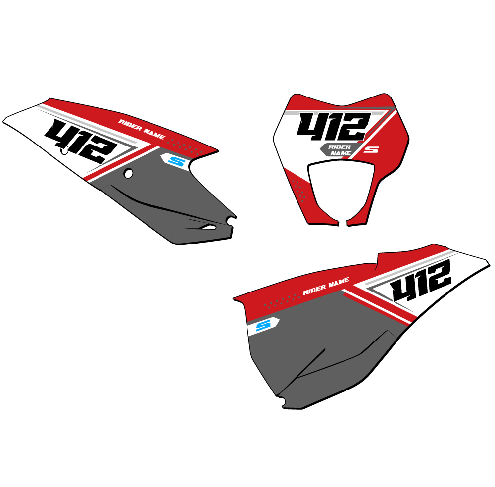 EC SG65 Custom MX Number Plates Senge Graphics Kit Compatible with ...