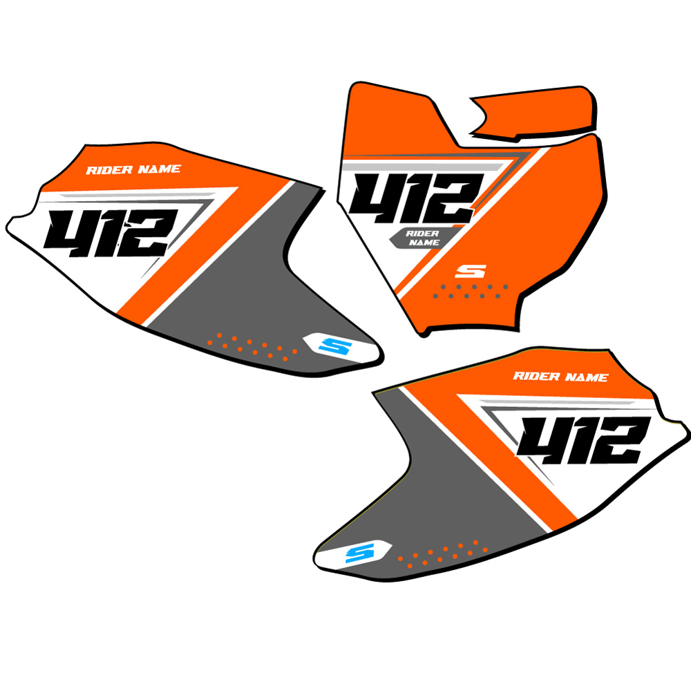 SX 50 SG65 Custom MX Number Plates Senge Graphics Kit Compatible with ...