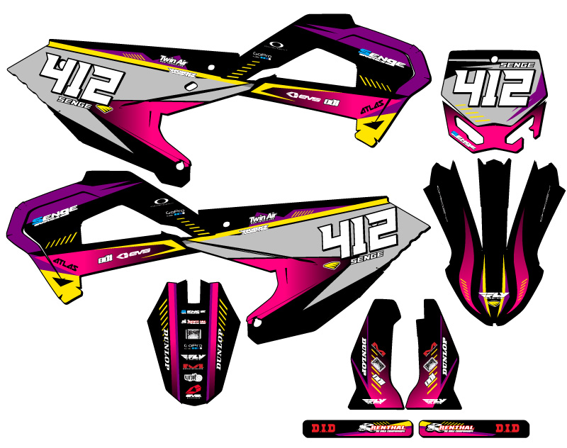 2022 CX 65 SURGE Purple Senge Graphics Kit Compatible with Cobra | eBay