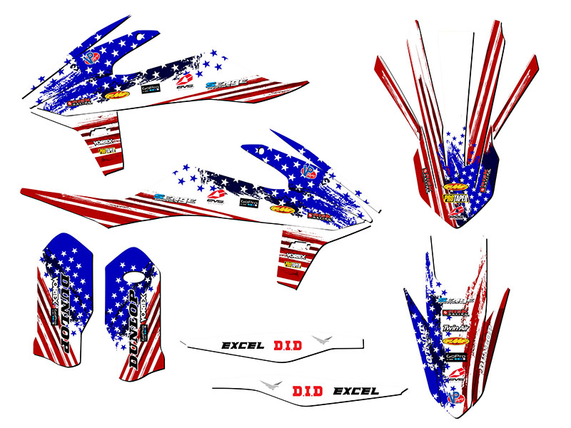 2019-2022 XC MERICA Usa Senge Graphics Kit Compatible with KTM | eBay
