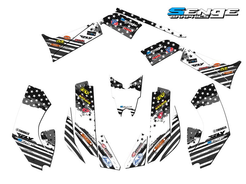 2008-2018 DS 70/90 MERICA Grey Senge Graphics Kit Compatible with Can ...