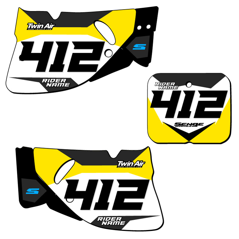 RM 250 SG63 Custom MX Number Plates Senge Graphics Kit Compatible with ...