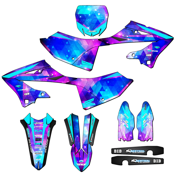 2023 YZ 250X SPACE KADET Galaxy Senge Graphics Kit Compatible with ...