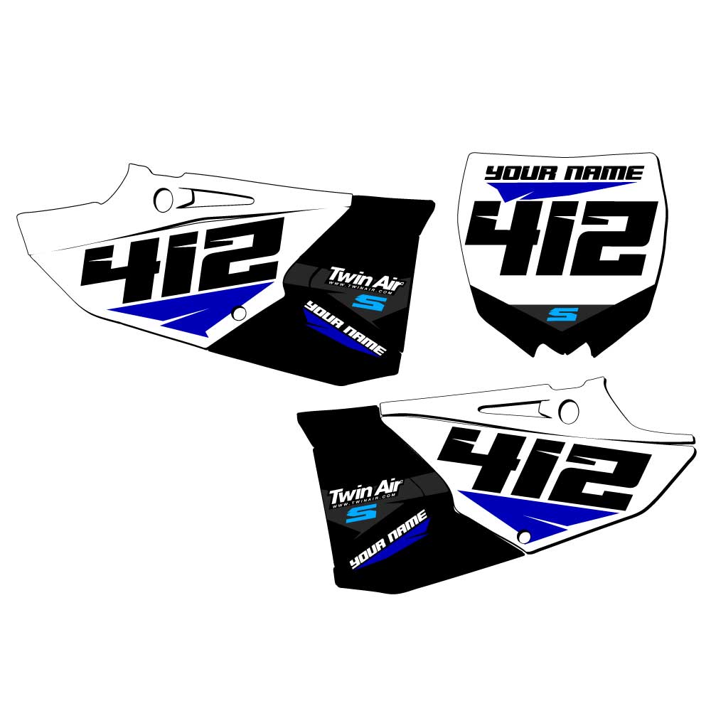 YZ 250X 2-STROKE SG64 Custom MX Number Plates Senge Graphics Kit ...