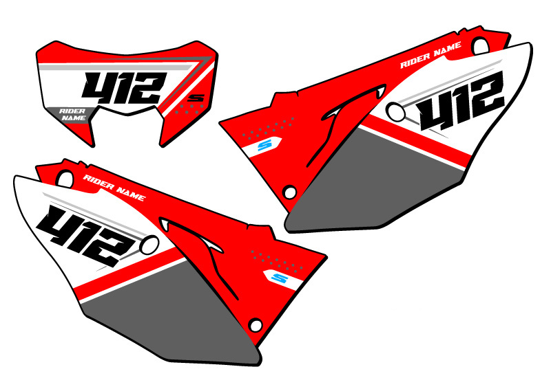 CRF 450 RL SG65 Custom MX Number Plates Senge Graphics Kit Compatible ...
