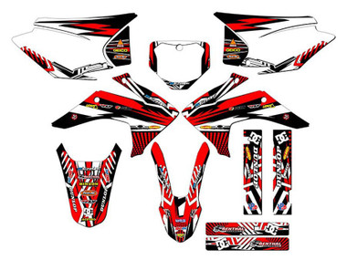 Honda CRF 150F Dirt Bike Graphics Kit - MAYHEM | SENGE GRAPHICS INC