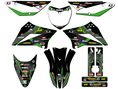 Kawasaki KLX 110 Dirt Bike Graphics Kit - PODIUM | SENGE GRAPHICS INC