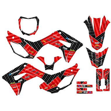 Honda CRF 110 Dirt Bike Graphics Kit - RACE SERIES | SENGE GRAPHICS INC