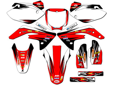 Honda CRF 150R Dirt Bike Graphics Kit - VELOCITY | SENGE GRAPHICS INC