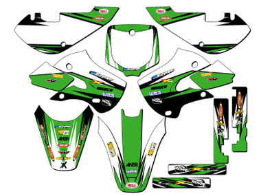 Kawasaki KX 65 Dirt Bike Graphics Kit - VELOCITY | SENGE GRAPHICS INC