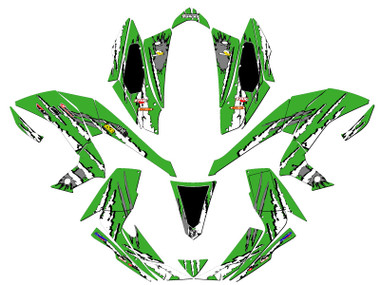 Kawasaki KFX 450R ATV Graphics Kit - SHREDDER | SENGE GRAPHICS INC