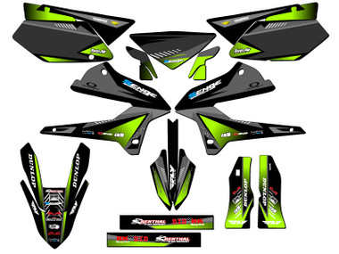Kawasaki KLX 250 Dirt Bike Graphics Kit - SURGE | SENGE GRAPHICS INC