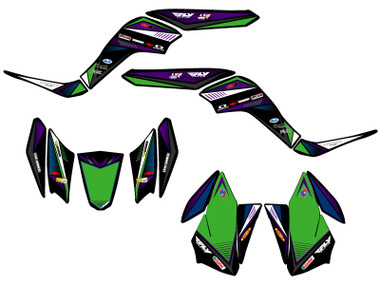 Kawasaki KFX 50 ATV Graphics Kit - SURGE | SENGE GRAPHICS INC
